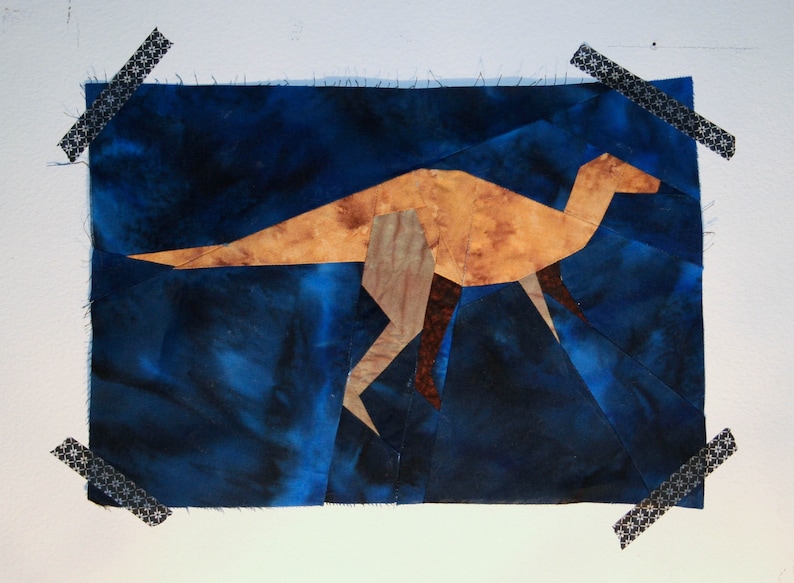 Dinosaur Quilt Bundle, FPP Pattern, Foundation Paper Pieced, Quilt ...