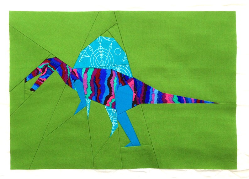 Dinosaur Quilt Bundle FPP Pattern Foundation Paper Pieced | Etsy