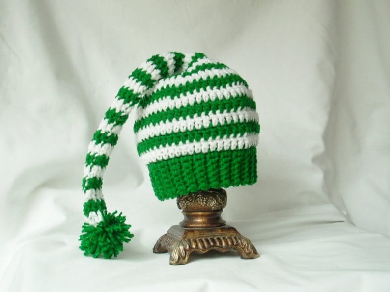 Christmas Elf Hat Crochet Winter Hat Sprite Hat Team Spirit - Etsy