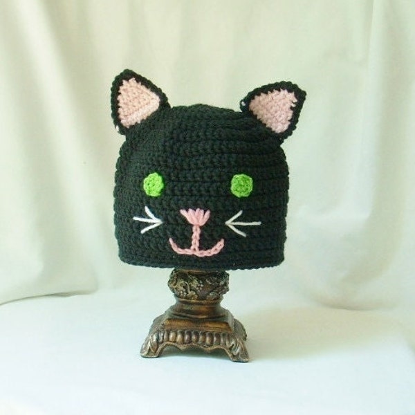 Black Cat Hat - Etsy
