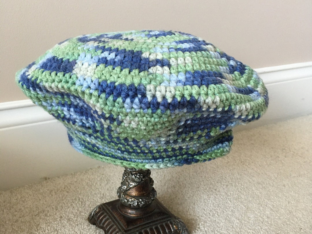 Cool Colors Beret, Women's Knit Hat - Etsy