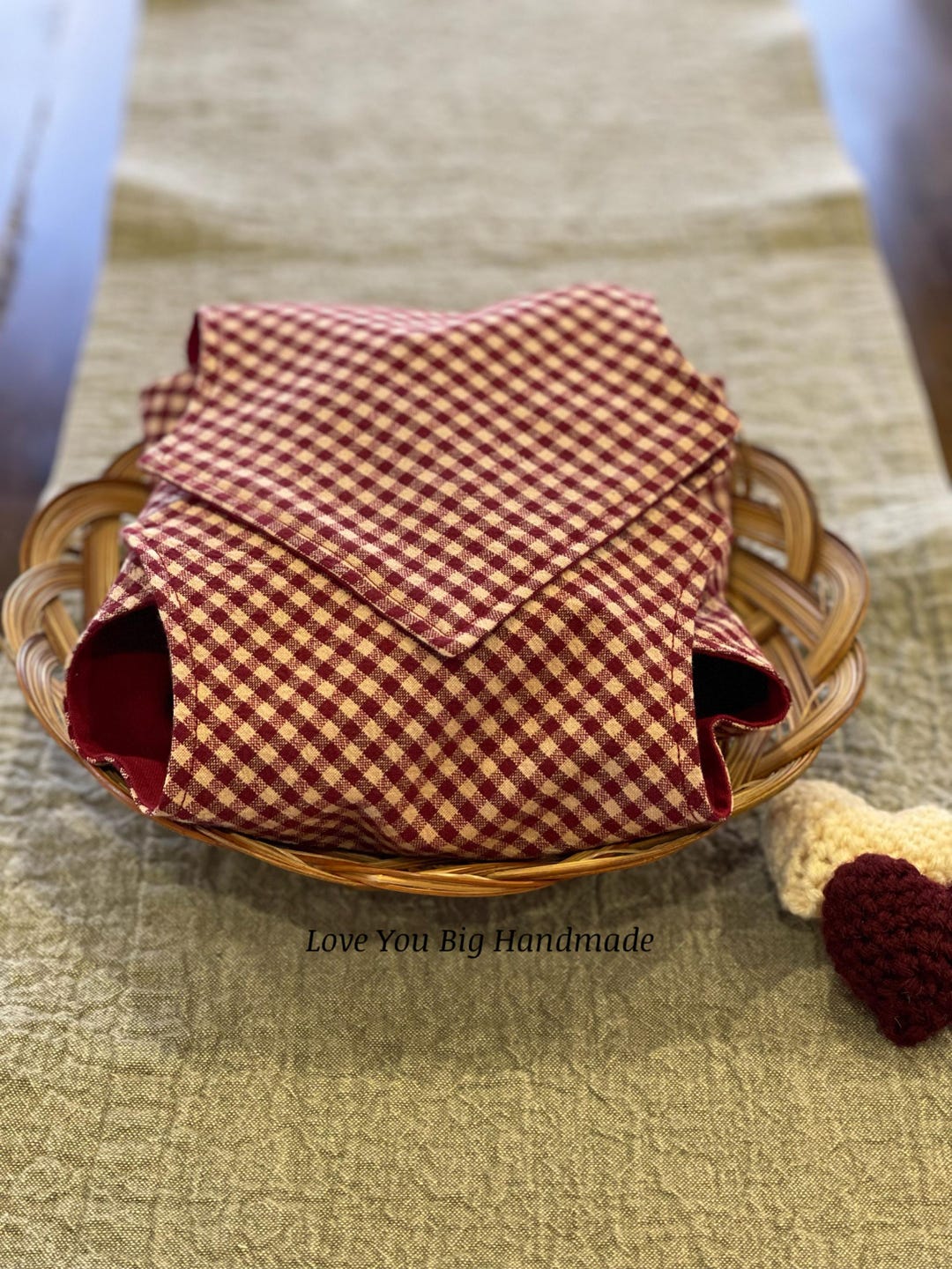 Reversible Bread Basket Liner, Bread Cloth, Bread Cover, Roll Cover ...