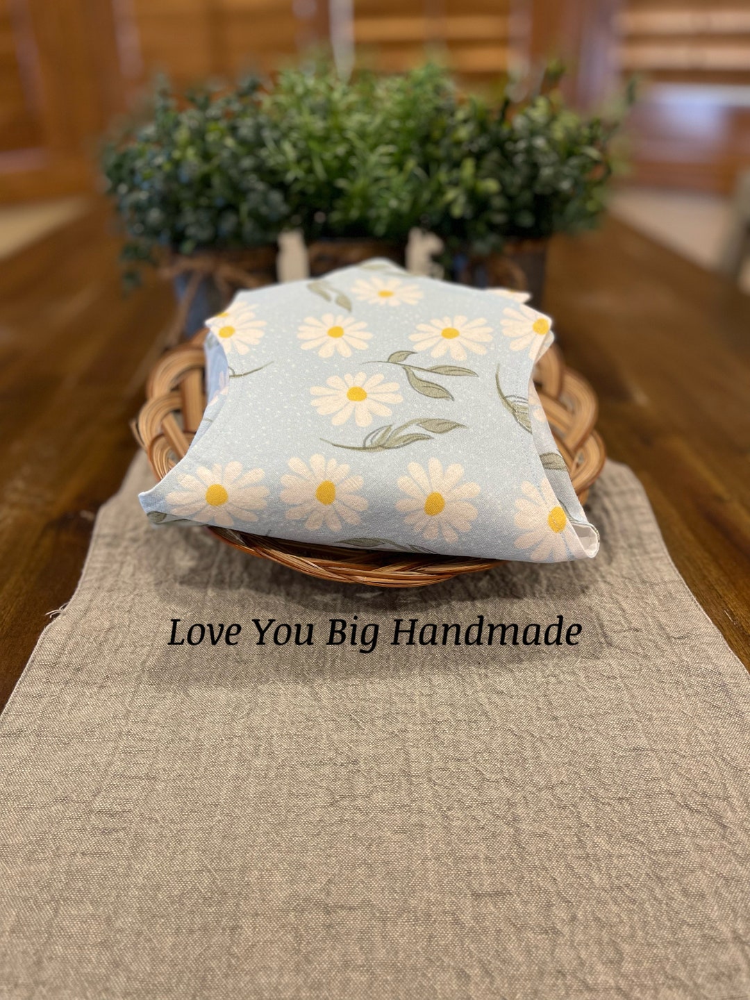 Reversible Linen Bread Basket Liner, Bread Cloth, Bread Cover, Roll ...