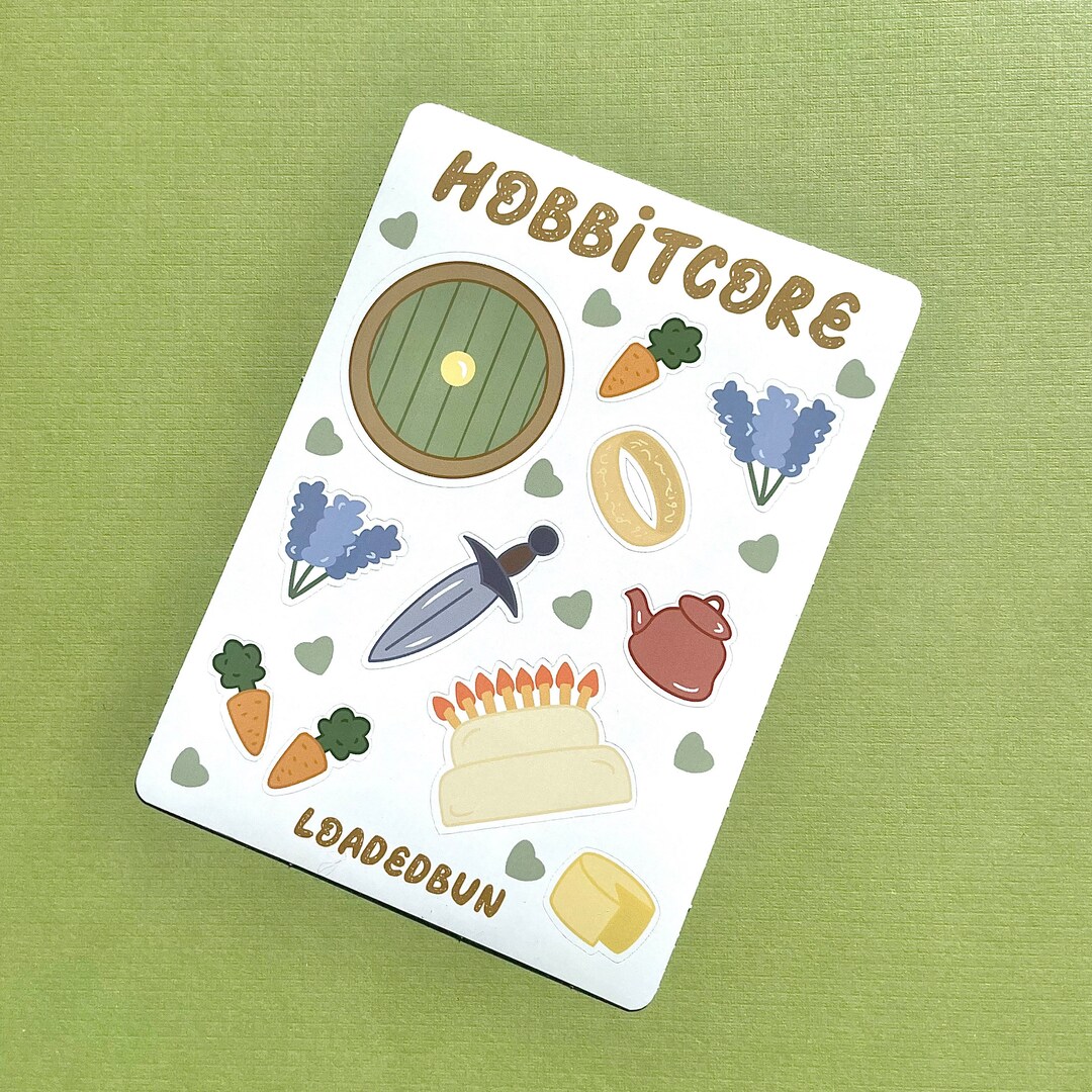 Hobbitcore Lord of the Rings Deco Sticker Sheet - Etsy