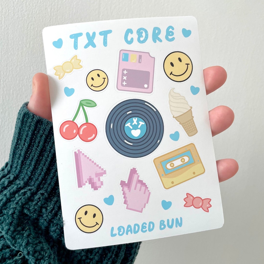 TXT Blue Hour Inspired Deco Sticker Sheet - Etsy