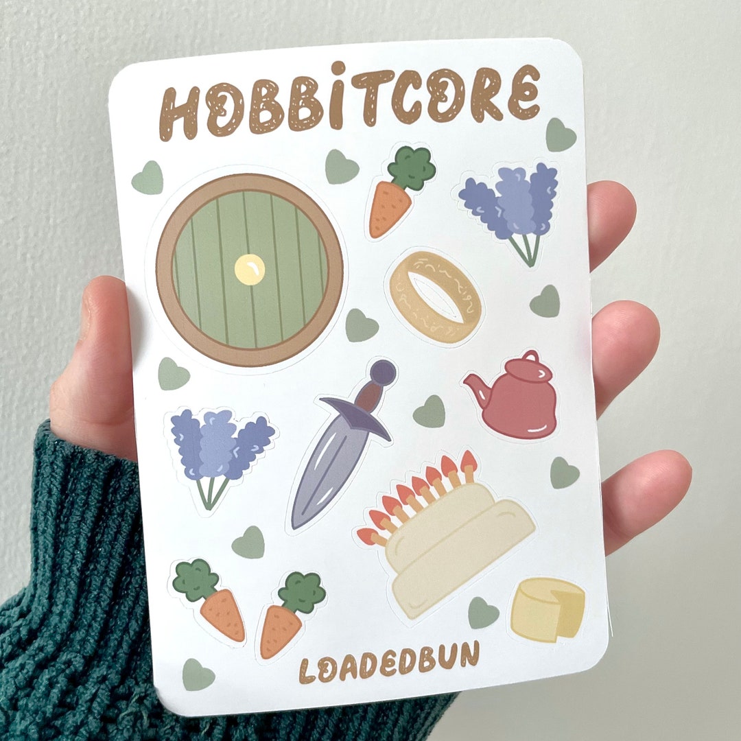 Hobbitcore Lord of the Rings Waterproof Deco Sticker Sheet - Etsy