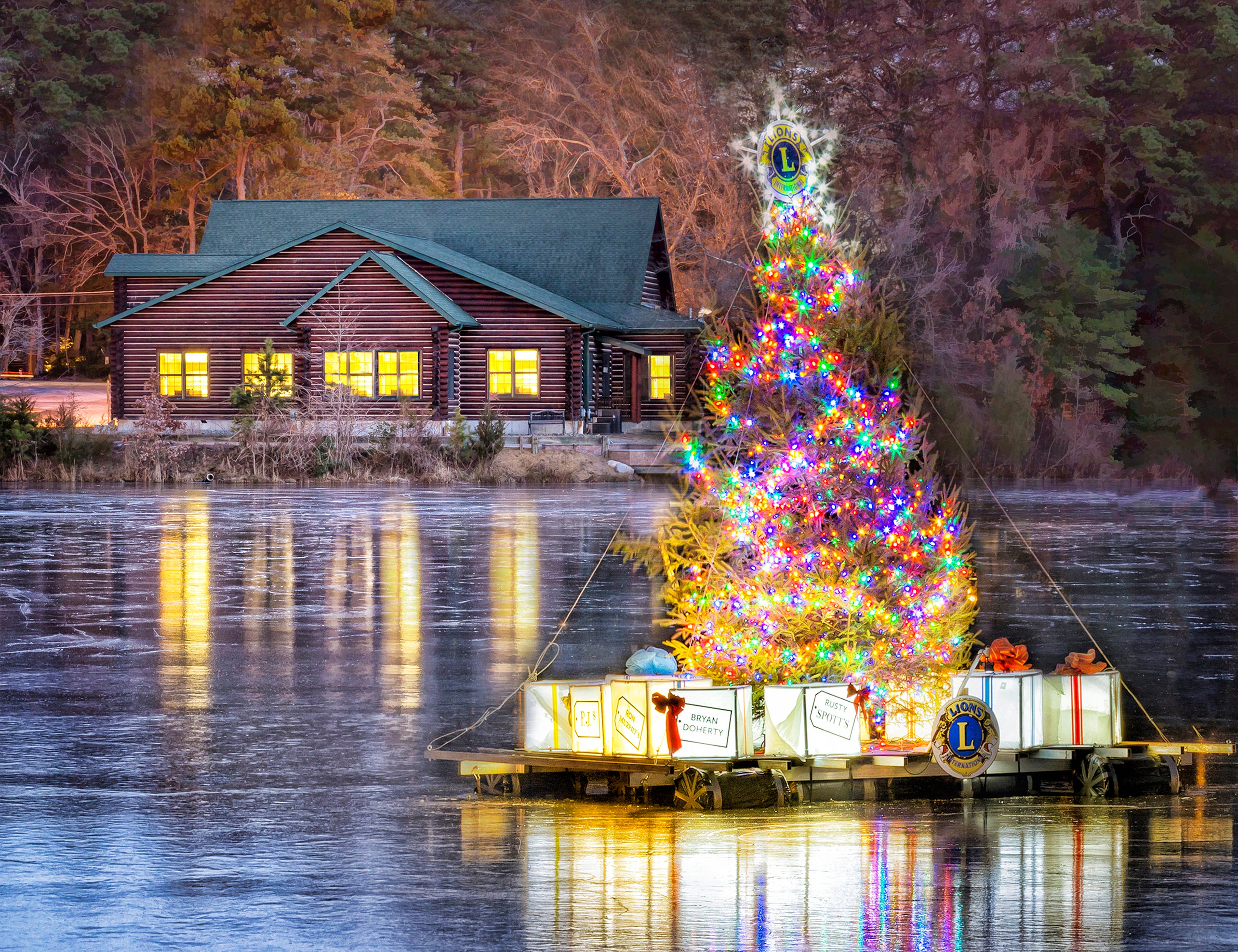 Log Cabin Christmas Tree