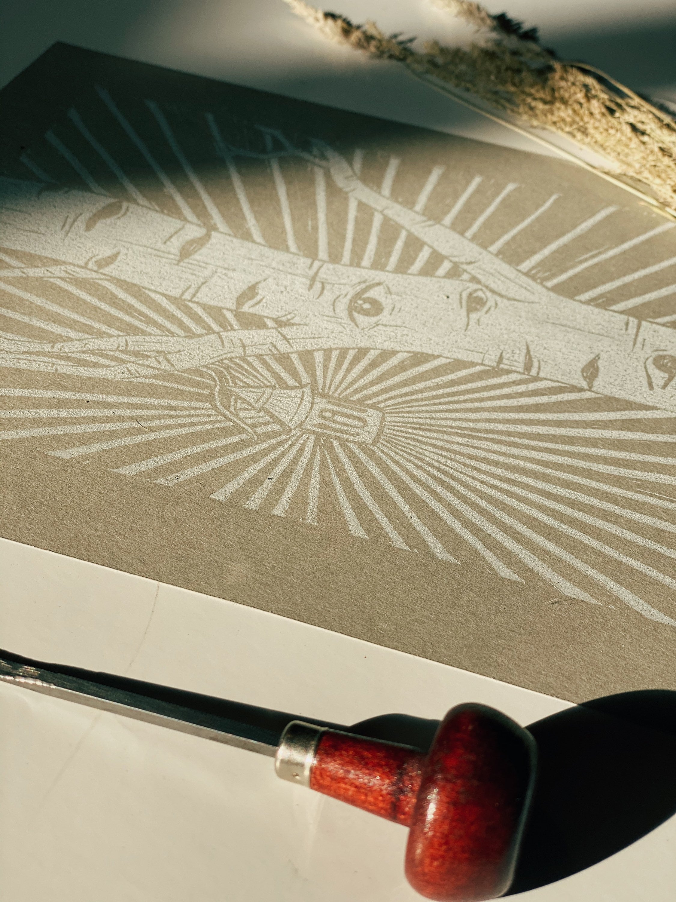 The Watchful Tree Fine Art Block Print 10 X 8 - Etsy