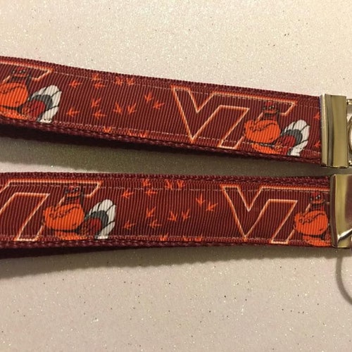 Virginia Tech Hokies Keychain - Etsy