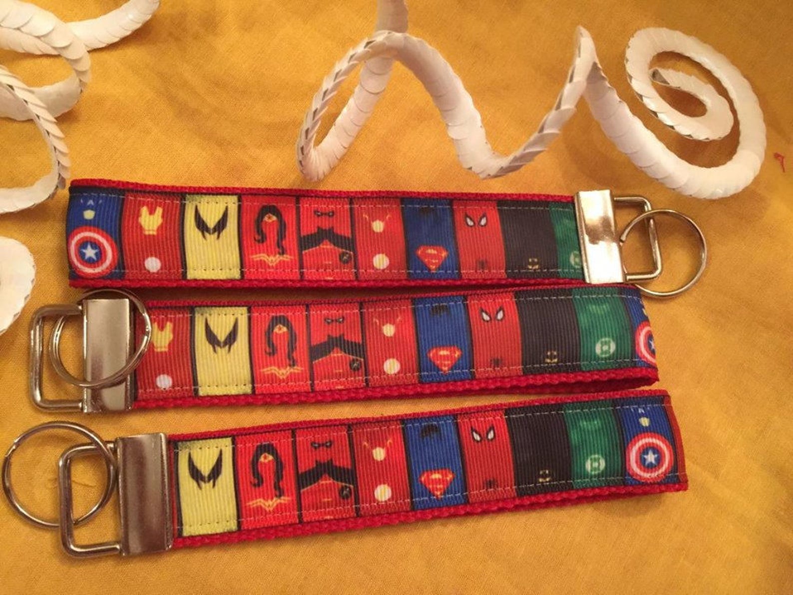 Superhero Key FOB Superhero Keychain Superhero Wristlet - Etsy UK