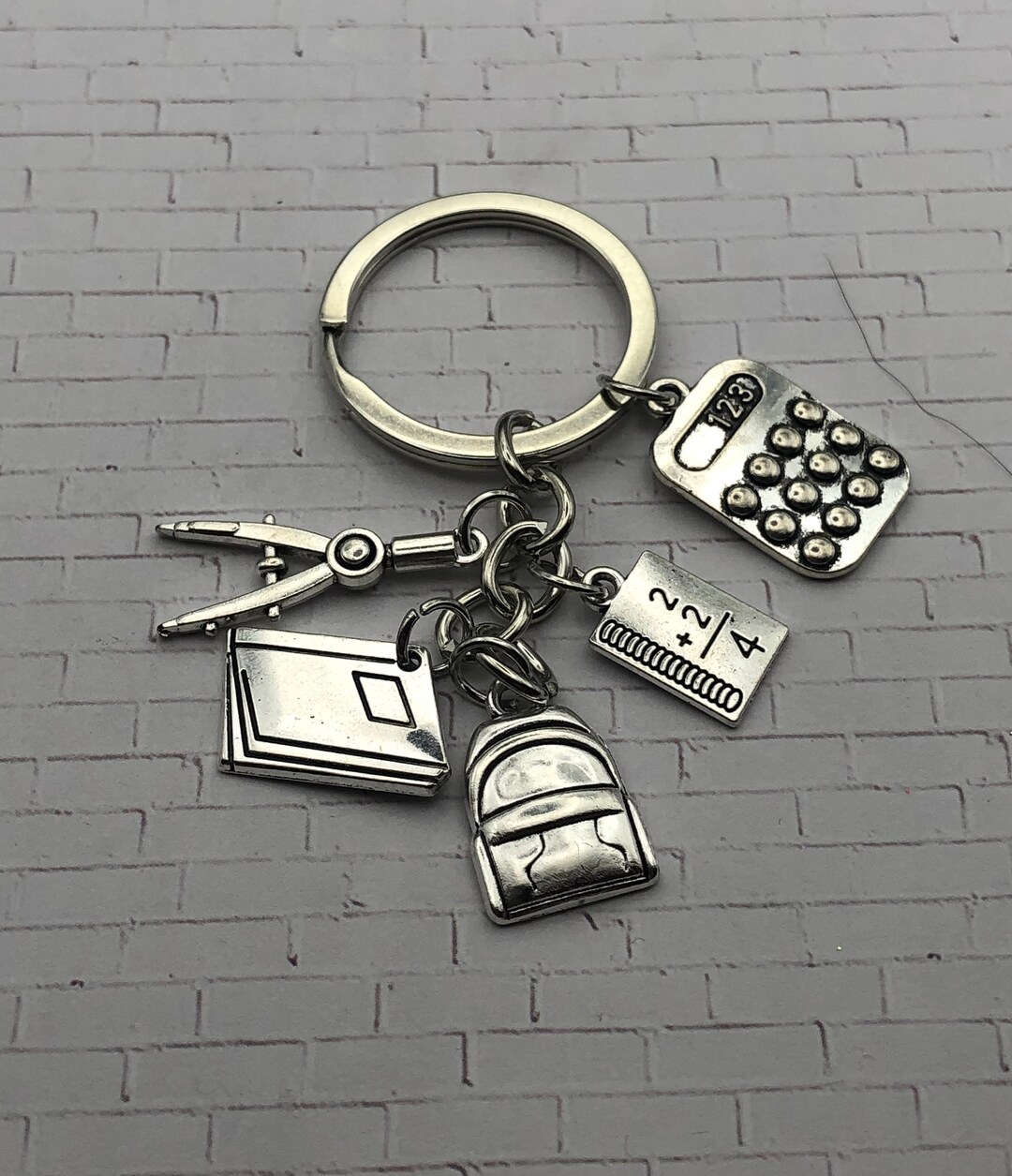 Math Keychain Math Teacher Charm Teacher Keychain Math - Etsy