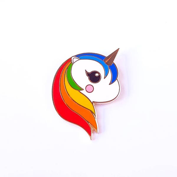 Unicorn Enamel Pin - Etsy