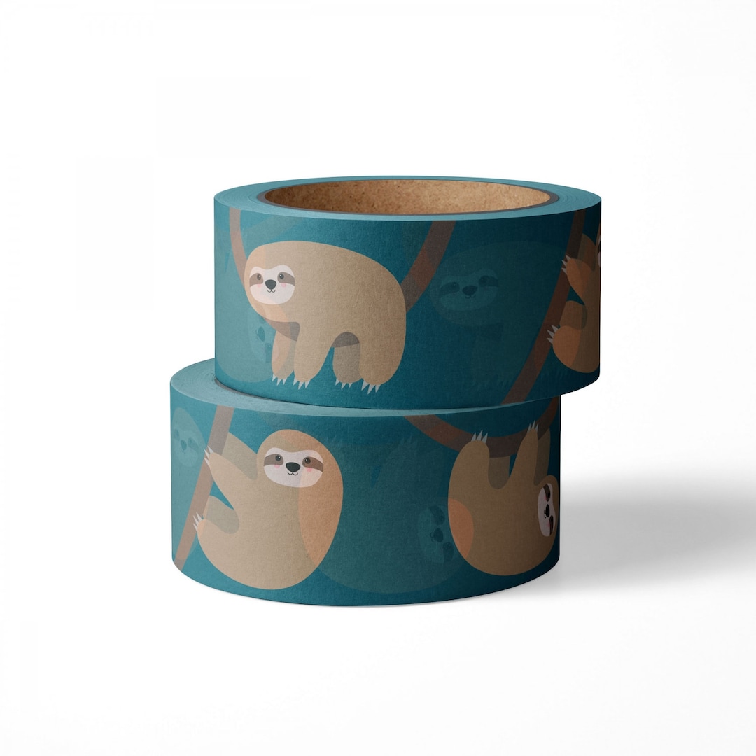 Sloth Washi Masking Tape or Sloth Masking Tape is Such a Cute Kawaii ...