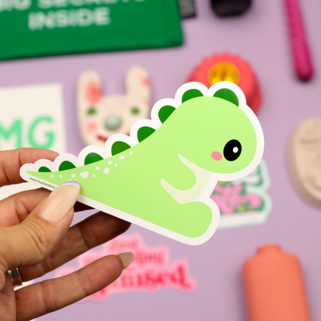 Dino Vinyl Sticker Kawaii is a Cute Funny Decal Sticker A Nice Gift ...