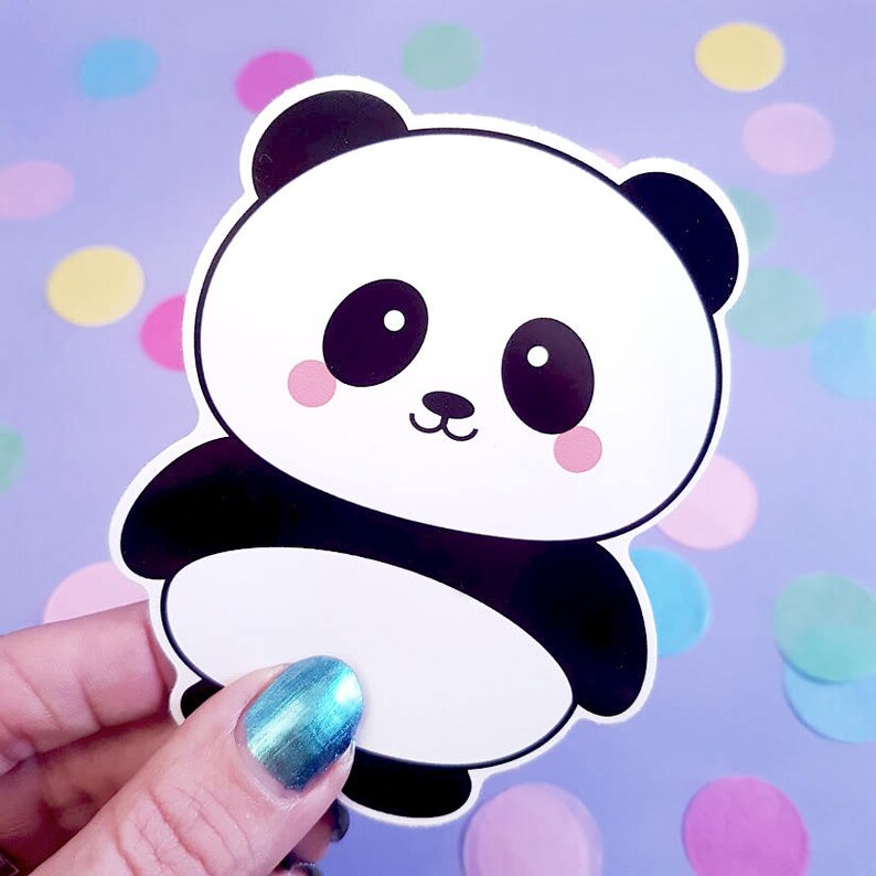Panda Vinyl Car Decal Sticker. Lovely Panda Gift or Present. - Etsy