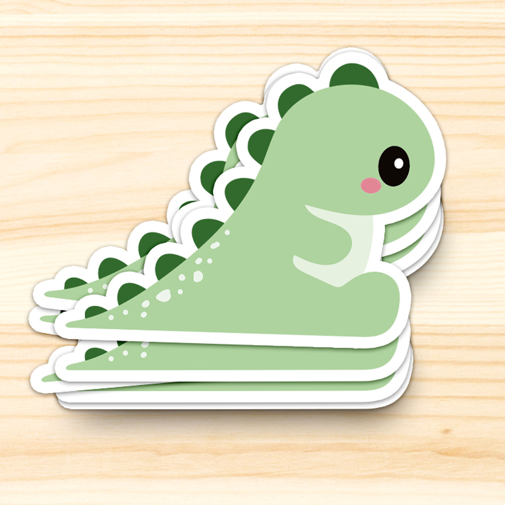 Dino Vinyl Sticker Kawaii is a Cute Funny Decal Sticker A Nice - Etsy