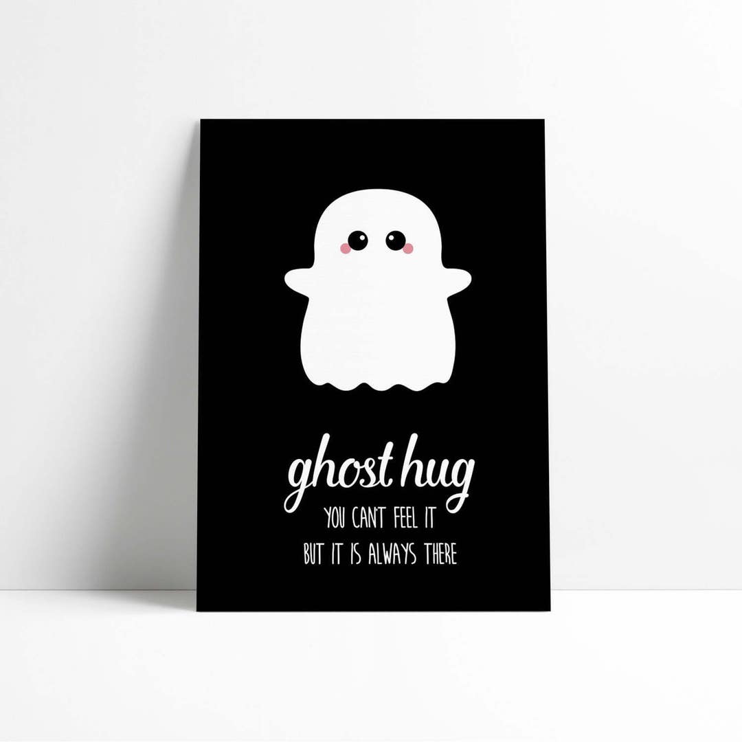 Postcard Ghost Hug - Etsy