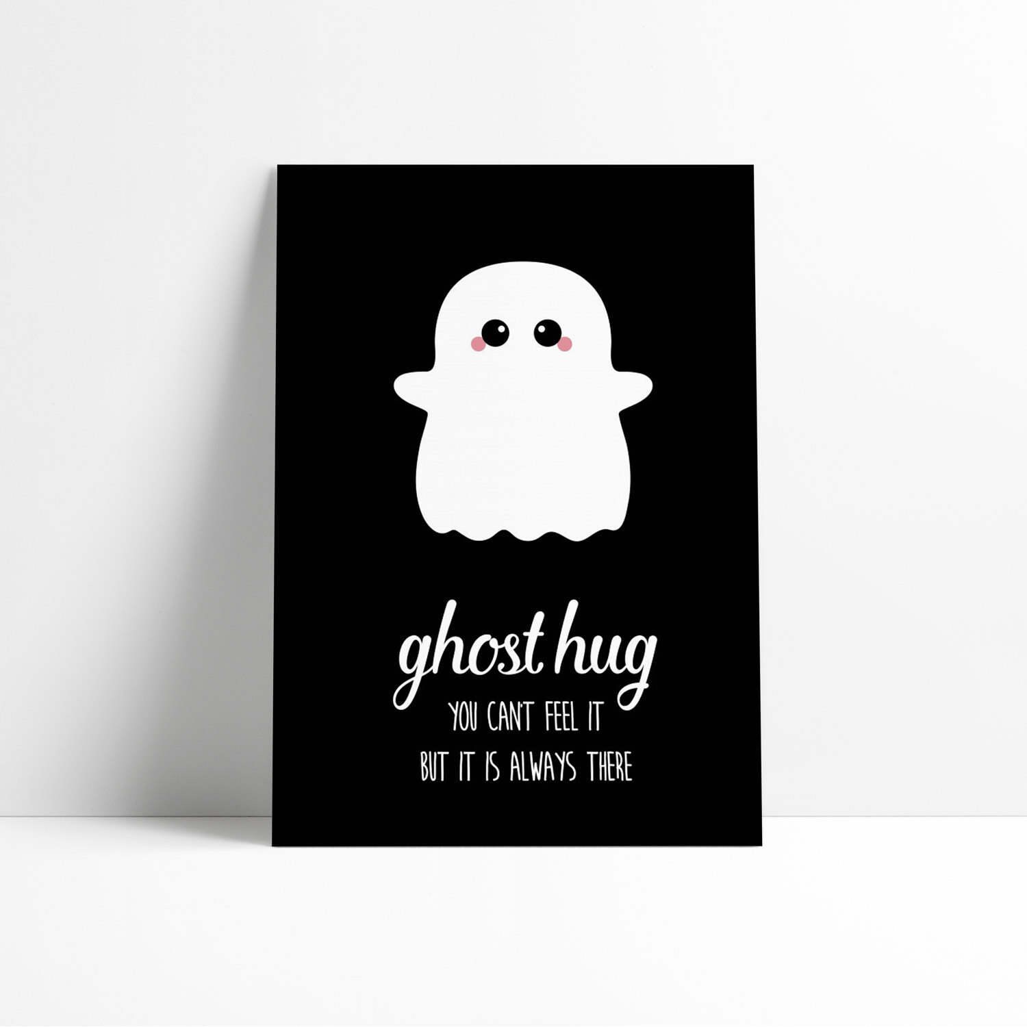Postcard Ghost Hug - Etsy