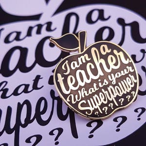 Teacher Enamel Pin Gift Idea. Great as Appreciation Gift for Teacher on ...