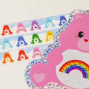 Glitter Care Bear Rainbow Car Decal Sticker. Lovely Care Bear Gift or ...