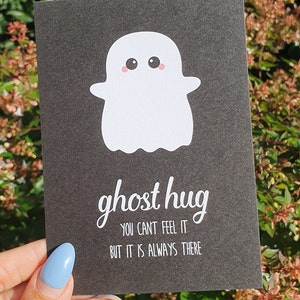 Postcard Ghost Hug - Etsy