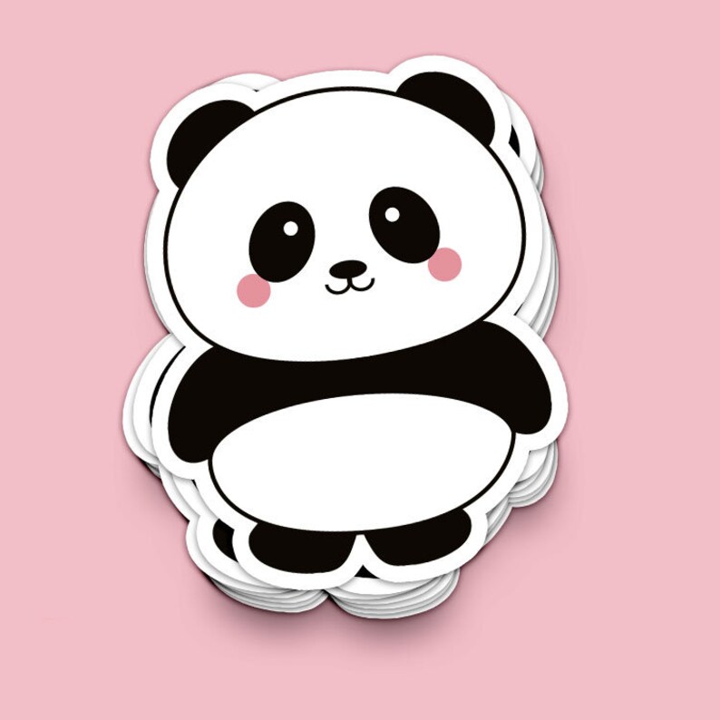 Panda Vinyl Car Decal Sticker. Lovely Panda Gift or Present. - Etsy