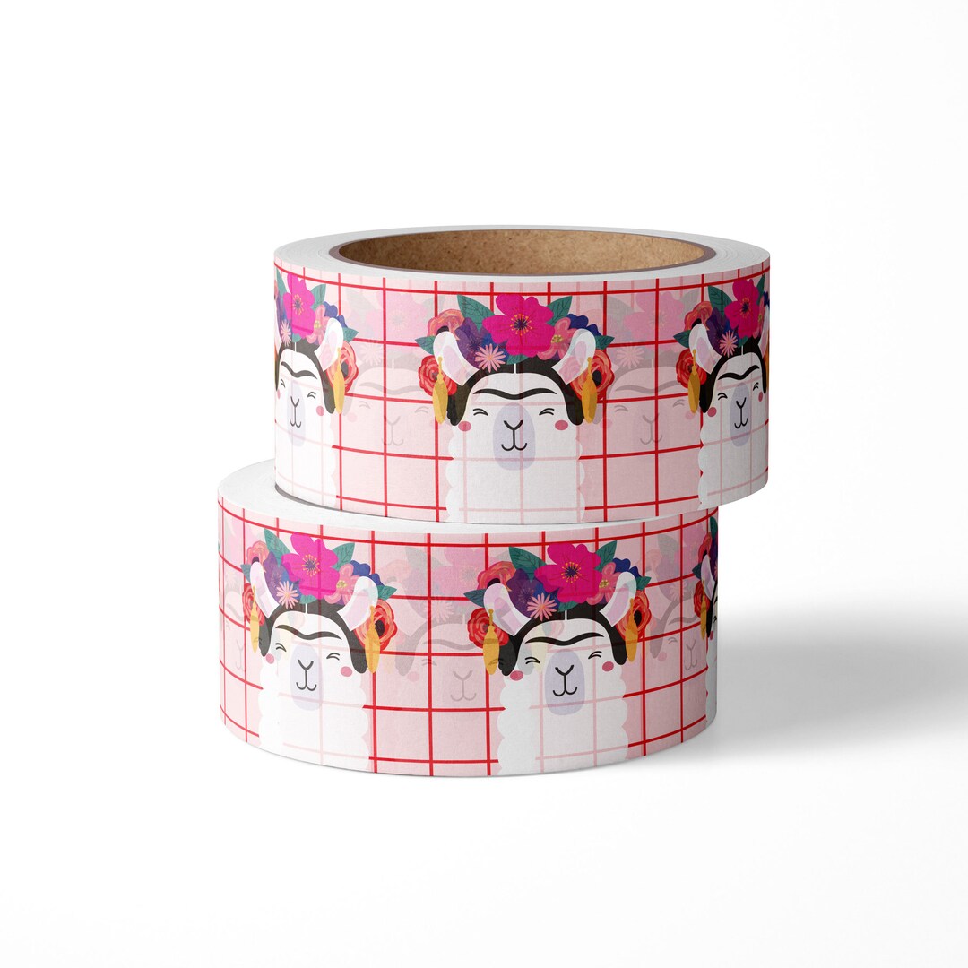 Frida Kahlo Washi Masking Tape With Llama is a Cute Masking Tape Great ...