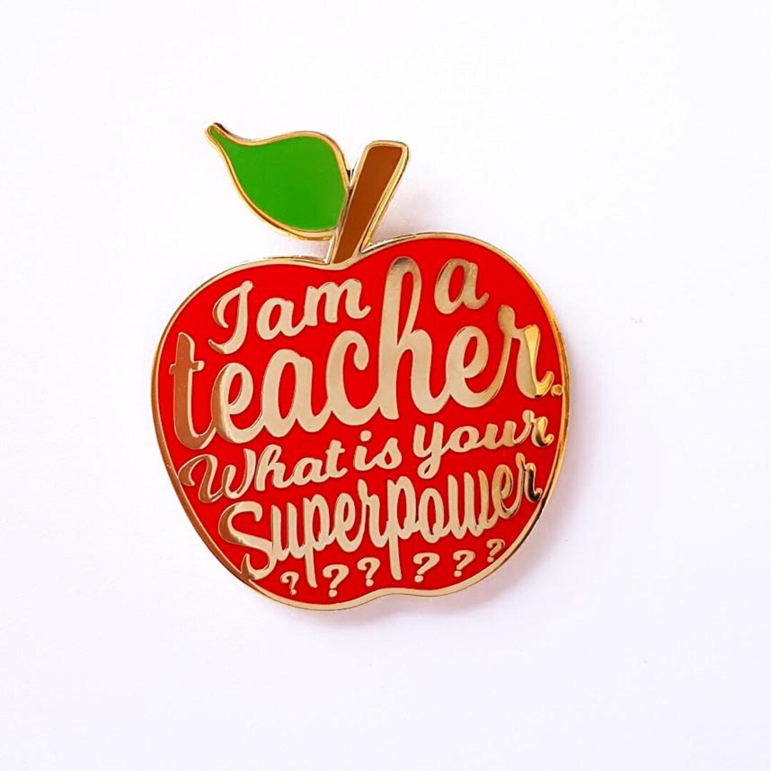 Teacher Enamel Pin Gift Idea. Great as Appreciation Gift for Teacher on ...