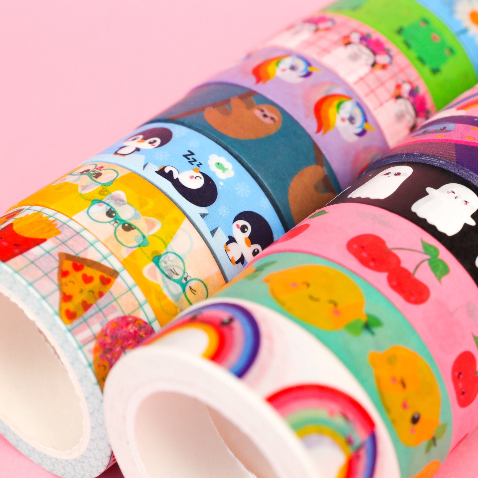 Cat Washi Tapes Masking Tape Cat Face White Cats Kitten - Etsy
