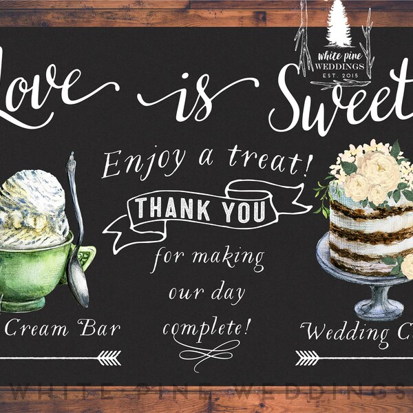 Wedding Cake Sign - Etsy