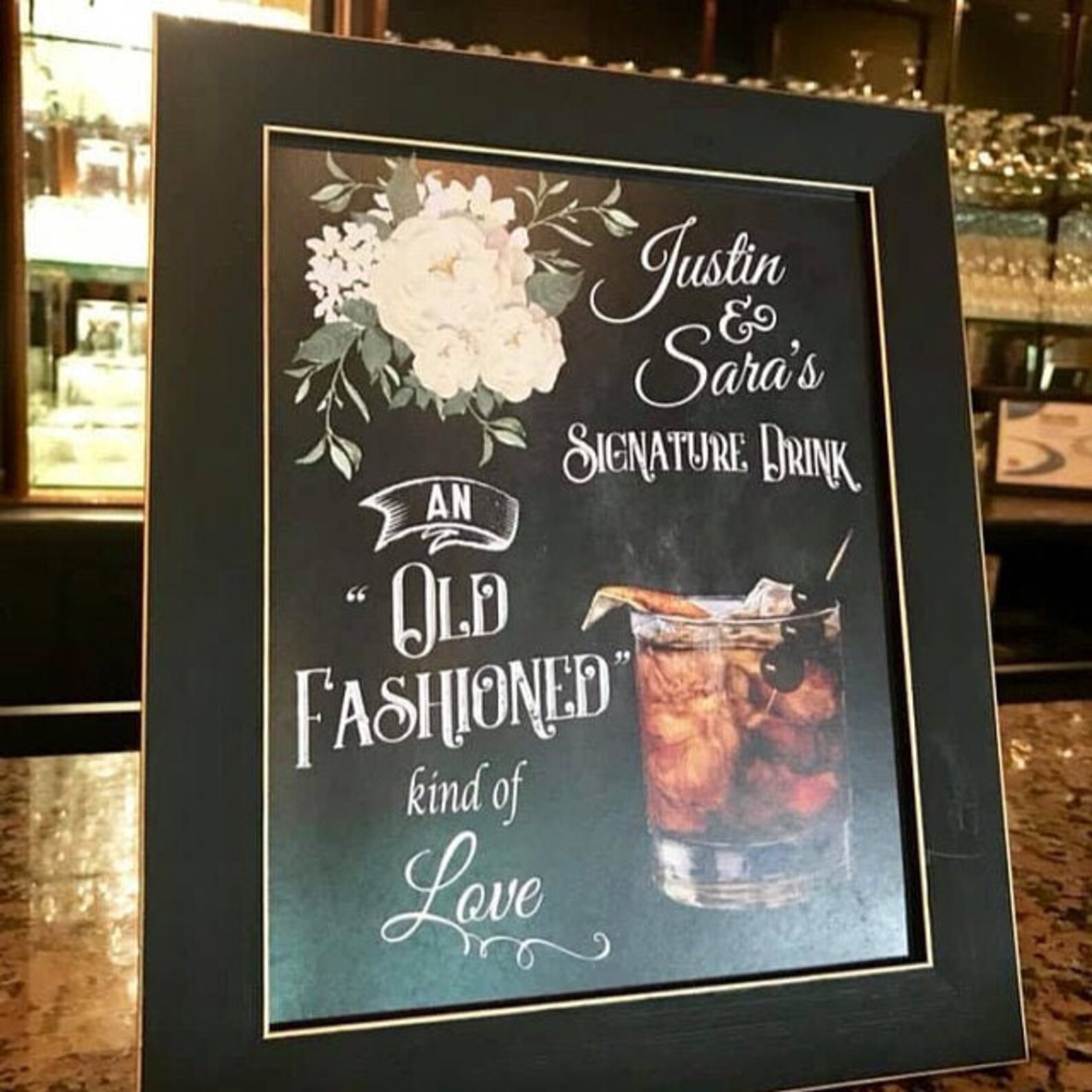 Wedding Signature Drink Sign Printable Couples Signature - Etsy