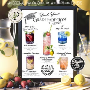 Graduation Lemonade Bar Sign, Graduation Party Decor, Lemonade Drink ...