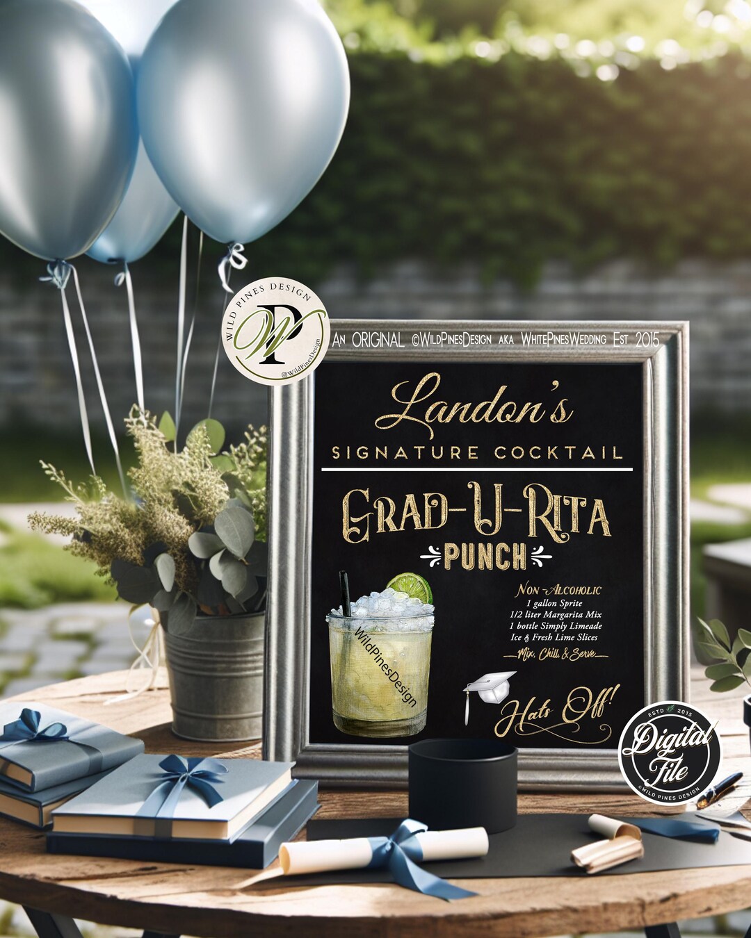 Graduation Signature Drink, Graduation Party Drink, Non-alcoholic, High ...