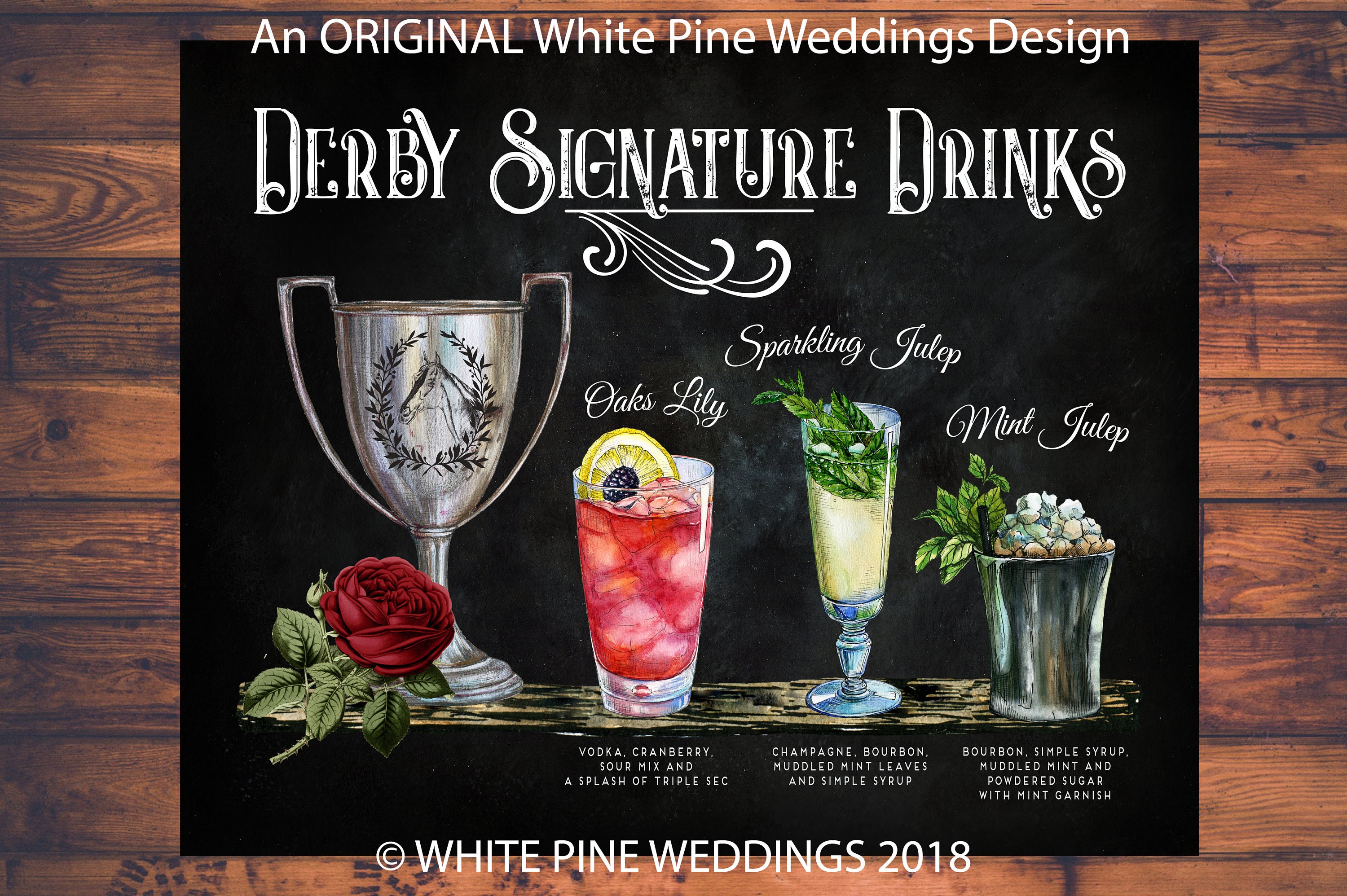 Printable Derby Signature Drinks Kentucky Derby Drink Sign - Etsy