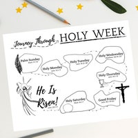 Journey Through Holy Week PRINTABLE - Etsy