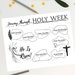 Journey Through Holy Week PRINTABLE - Etsy
