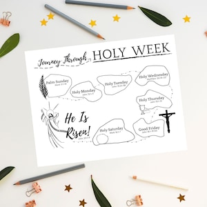 Journey Through Holy Week PRINTABLE - Etsy