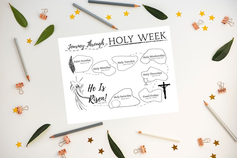 Journey Through Holy Week PRINTABLE - Etsy