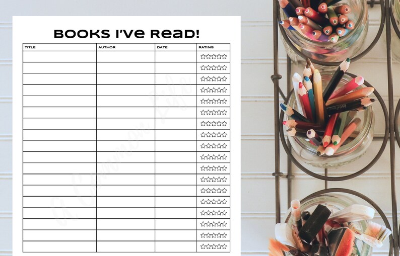 Reading Log || Book List, Track the Books I've Read, Homeschool ...