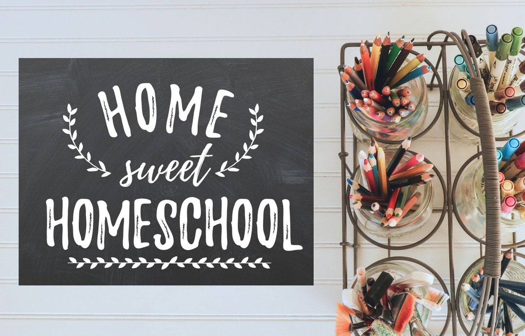 Home Sweet Homeschool Sign Print INSTANT DOWNLOAD || Home School Wall ...