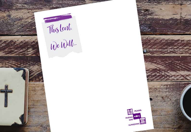 Journey Through Lent and Holy Week Mini Pack || Printables || Christian ...