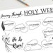Journey Through Holy Week PRINTABLE - Etsy