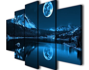 Moonlight painting | Etsy