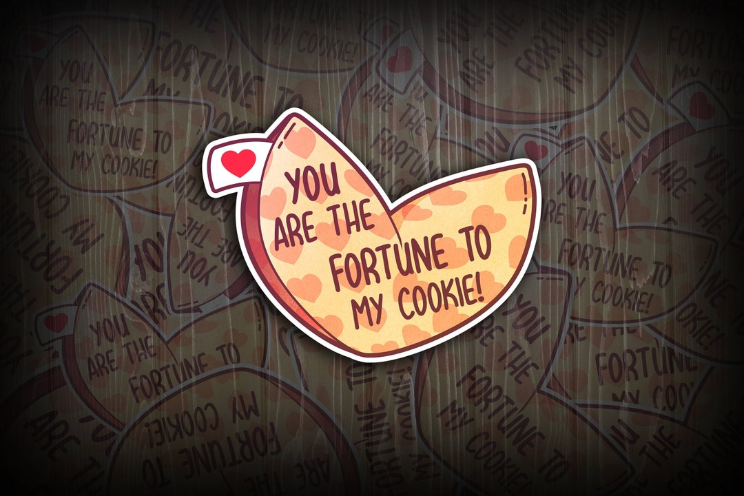 Fortune Cookie Valentine - Original Design - Etsy