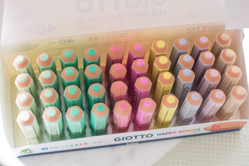 Pastel Eraser in Pencil Shape by Giotto - Etsy