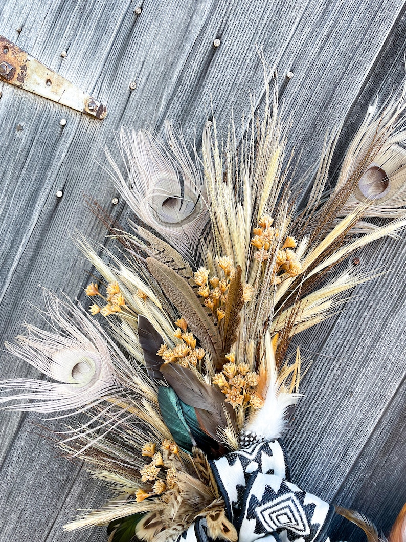 Rustic Floral Barbed Wire Western Wreath // Country Rustic Farmhouse ...