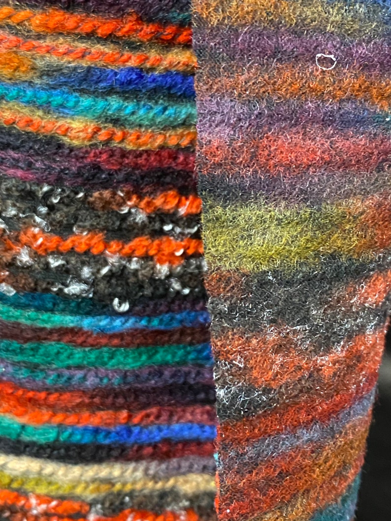 MULTICOLOR Heavy Sweater Knit PONCHO FABRIC / Sold by Yard - Etsy