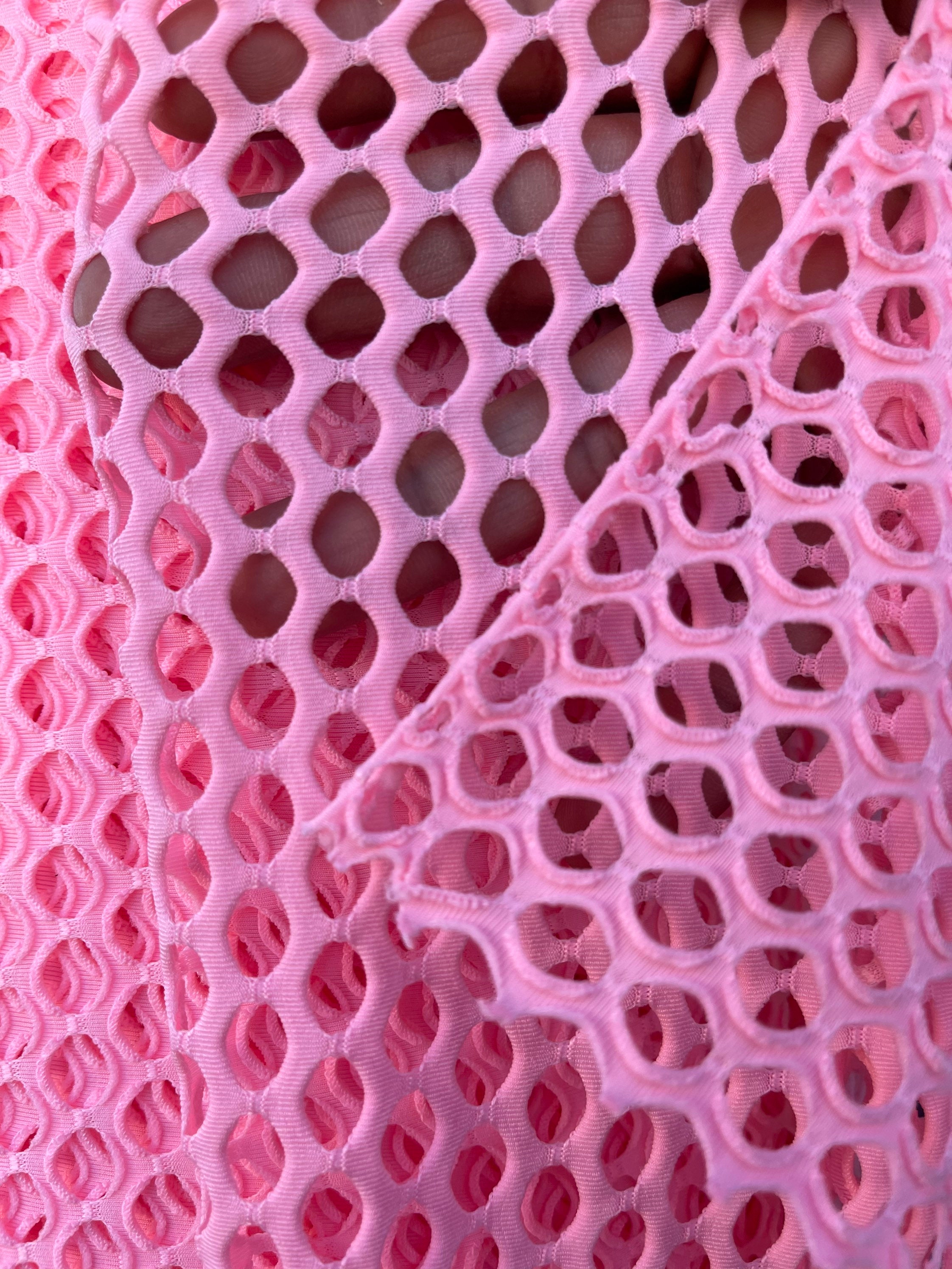 Pink Fishnet Nylon Spandex 60 Pink/ Fabric Sold by the - Etsy