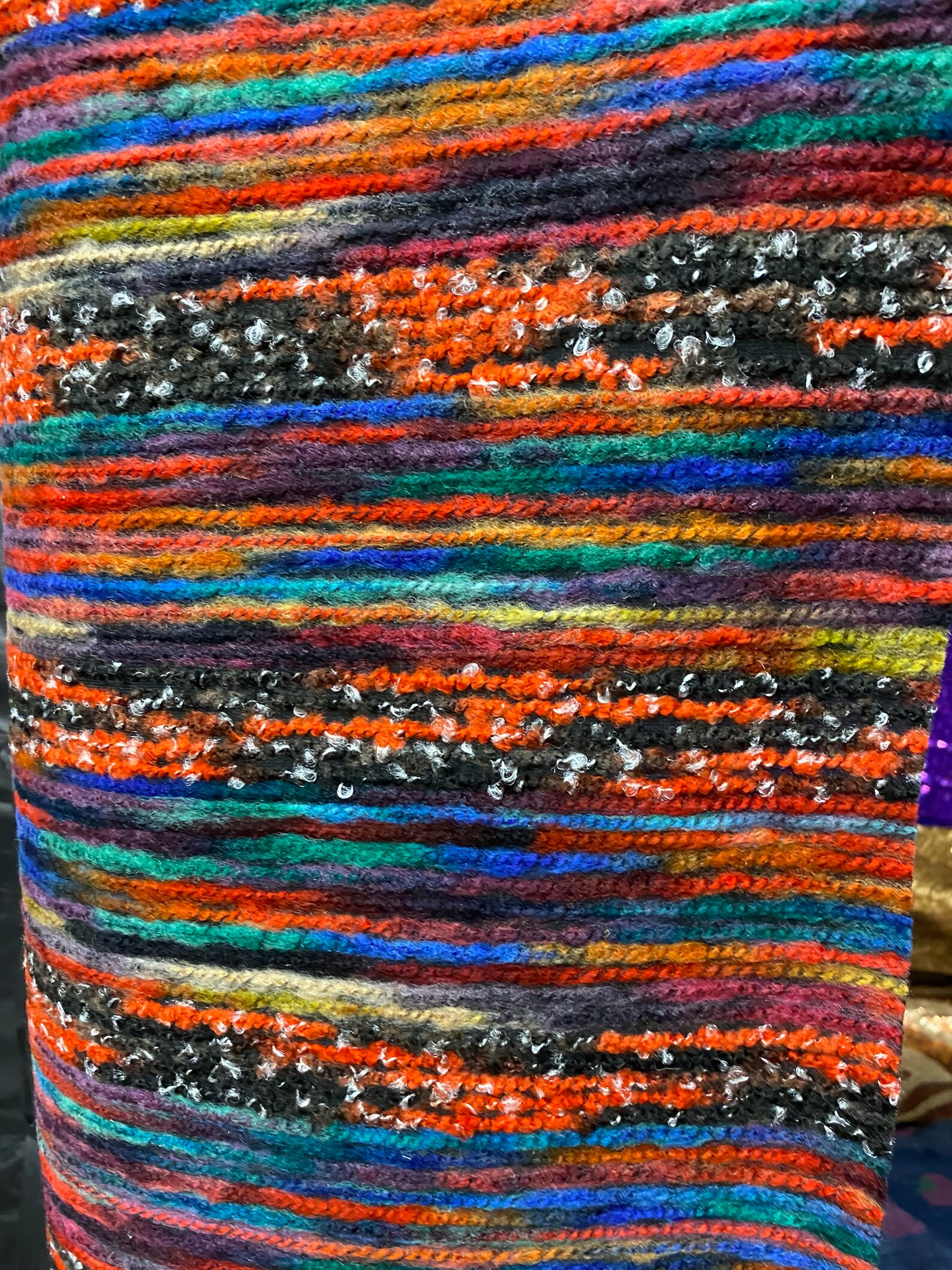 MULTICOLOR Heavy Sweater Knit PONCHO FABRIC / Sold by Yard - Etsy