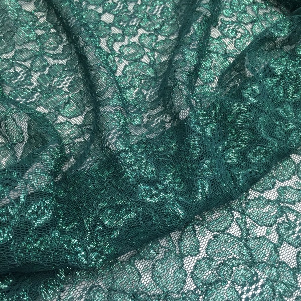 Green Lace Fabric - Etsy